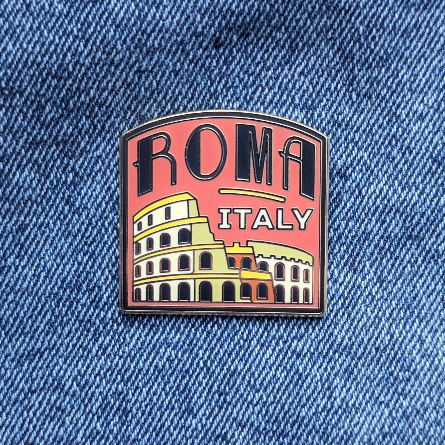 Roma Italy Hard Enamel Pin – Travelpatches.co.uk